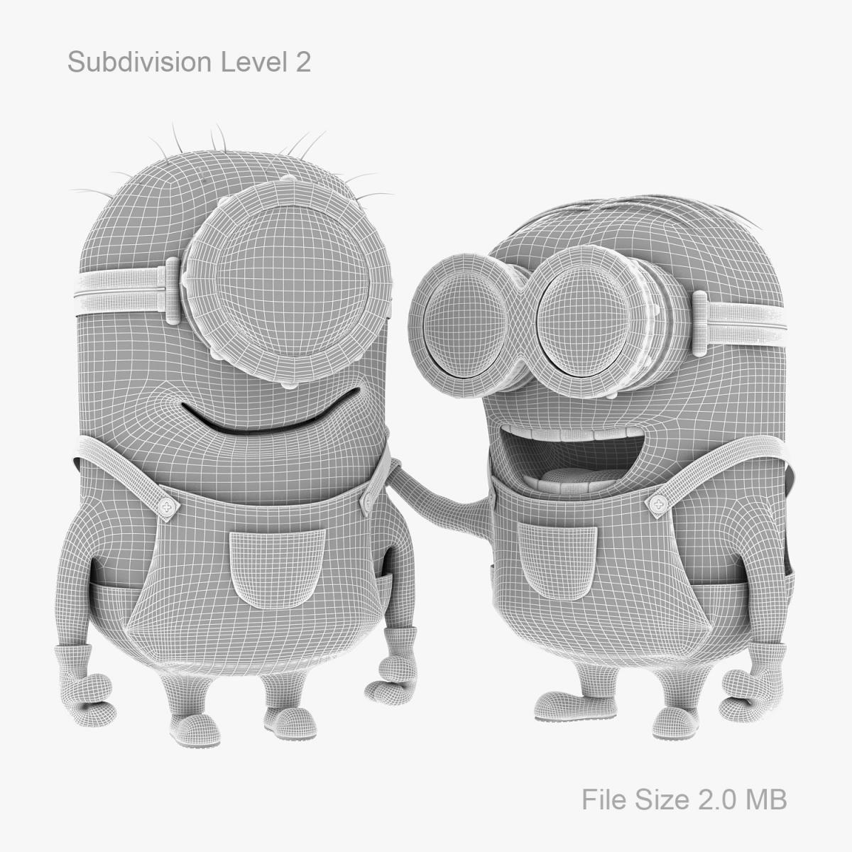 Minion Stuart & Dave 3d model | Best Of 3d Models